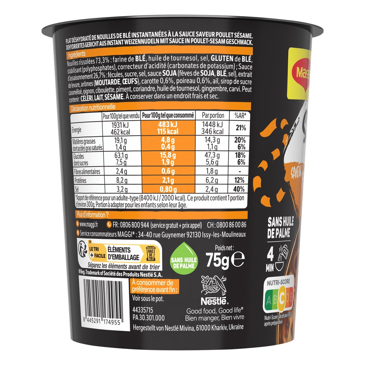 MAGGI Sesame Chicken Asian Noodles – La Famille à Table!